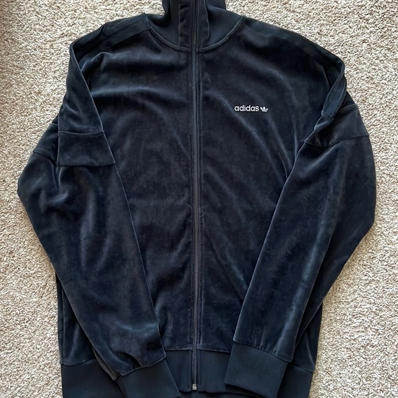adidas | Jackets & Coats | Adidas Velvet Zipup | Poshmark